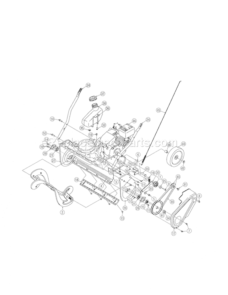 OEM MTD 946-04782 Cable-clutch Auger - eReplacementParts.com