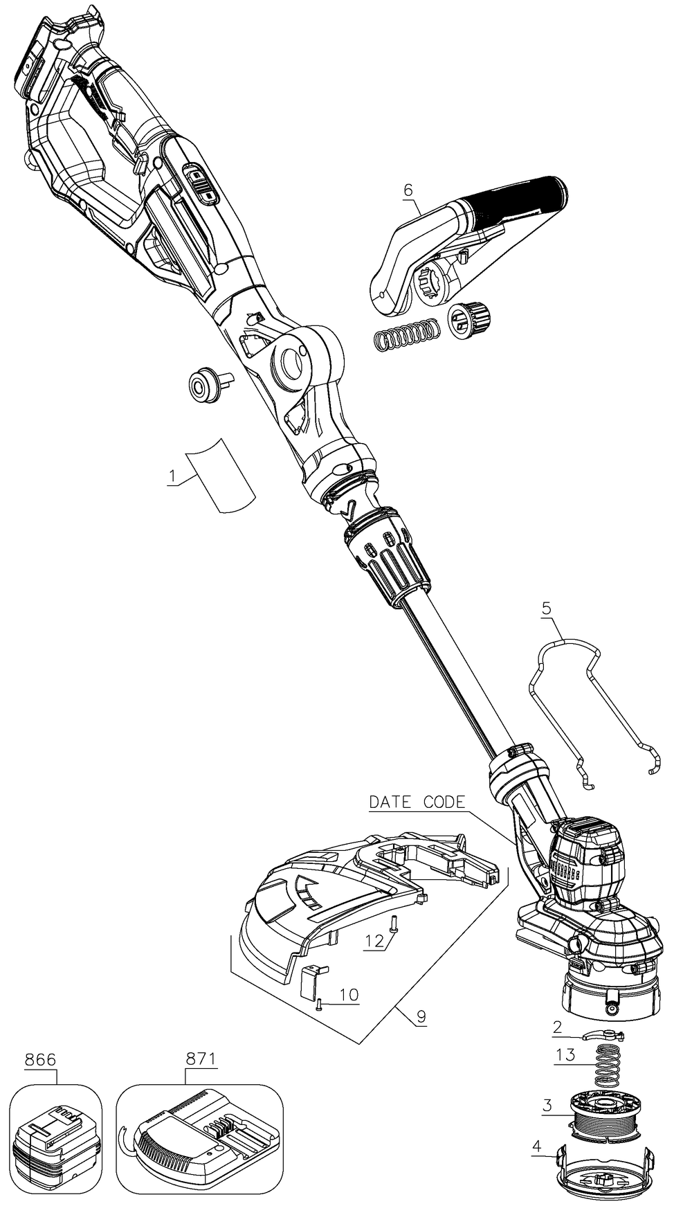 Craftsman Trimmer CMCST900D1 - OEM Parts & Repair Help ...