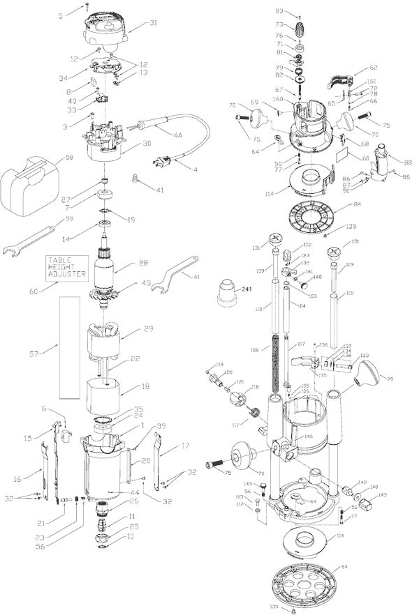 Porter Cable Router 890 - OEM Parts & Repair Help - eReplacementParts.com