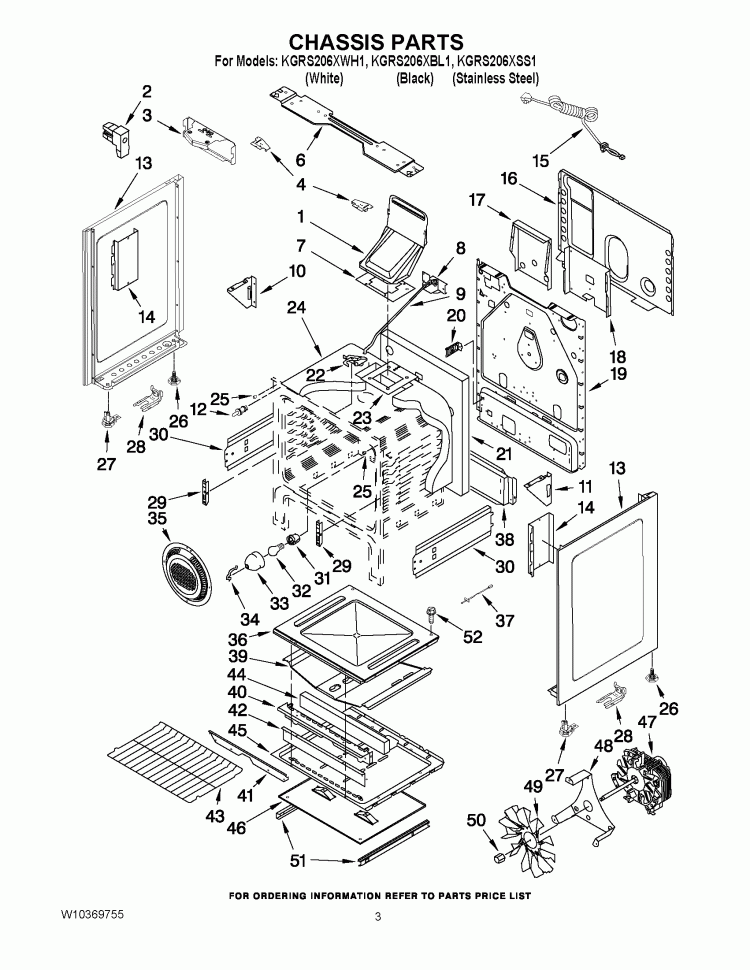 KitchenAid Range KGRS206XSS1 - OEM Parts & Repair Help ...